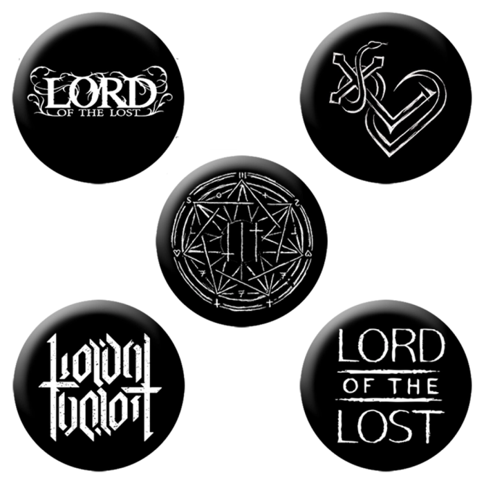 LORD OF THE LOST 'Logos' Button-Set 1