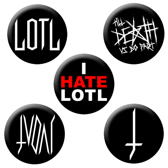 LORD OF THE LOST 'Logos' Button-Set 3